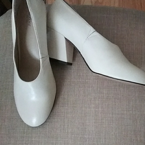 Botkier | Shoes | Botiker Beige Stacked Heel Nwot | Poshmark